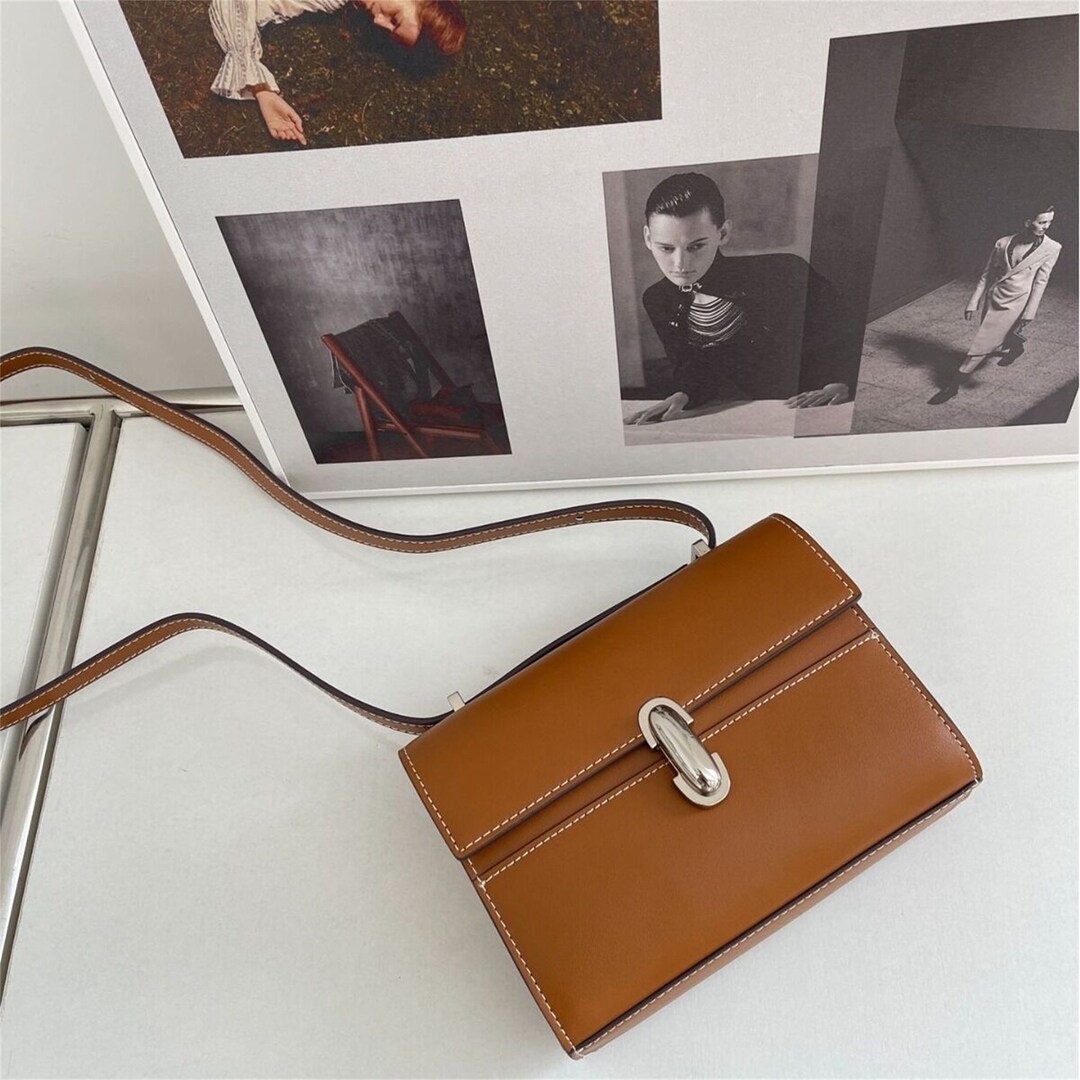Women Fashion Leather Handbag Small Square Handbag Leather Bag Luxury ...