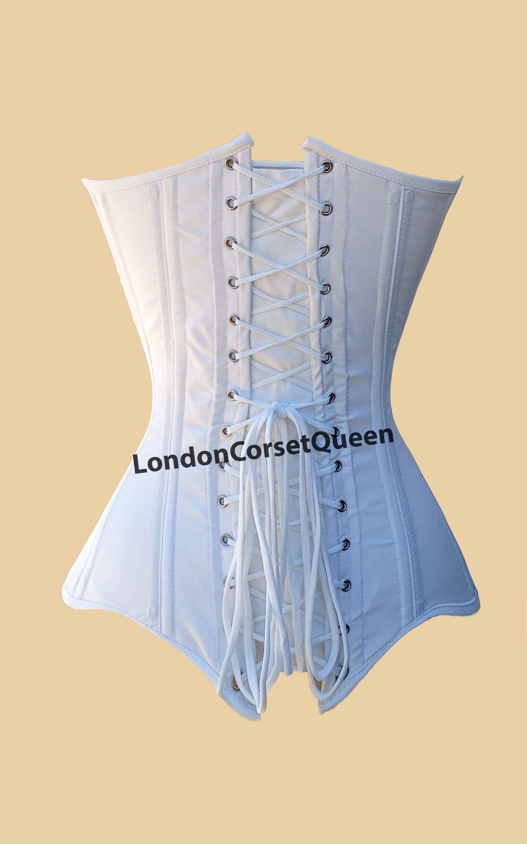 Heavy Duty Double Steel Boned Corset Women's Overbust Waist Trainer ...
