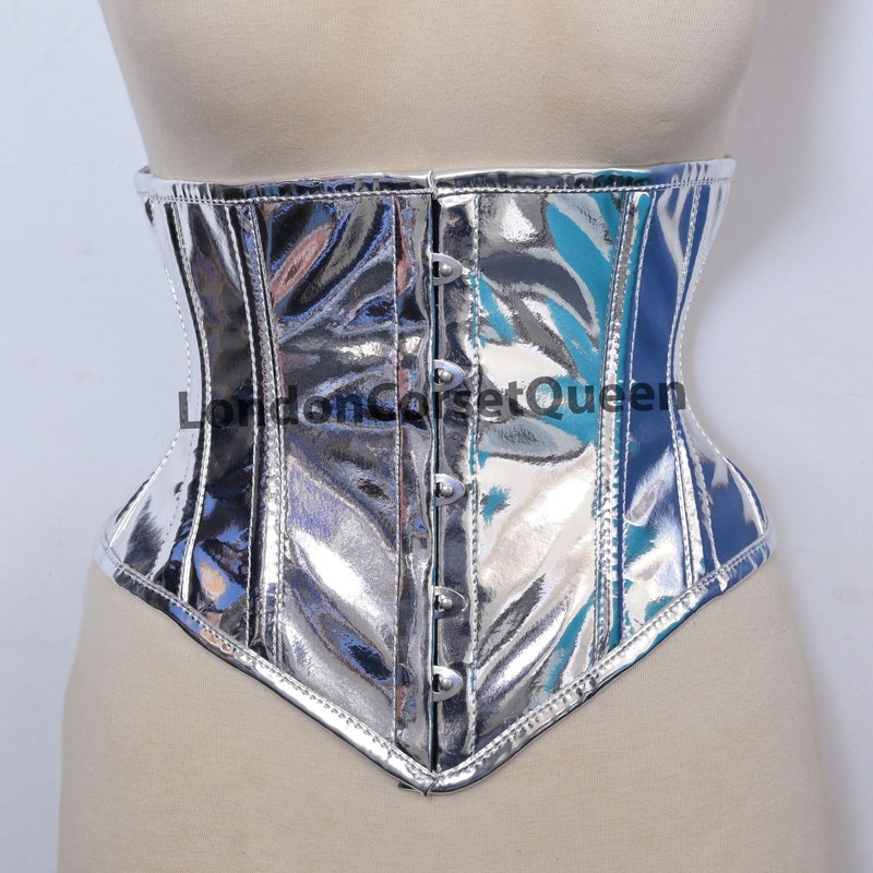 Silver Corset - Etsy