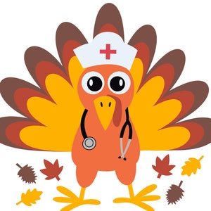 Turkey Digital Download, Nurse Png, Nurse PDF, Turkey Nurse Shirt ...