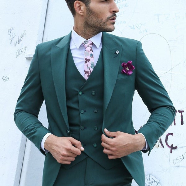 Emerald Green Suit - Etsy