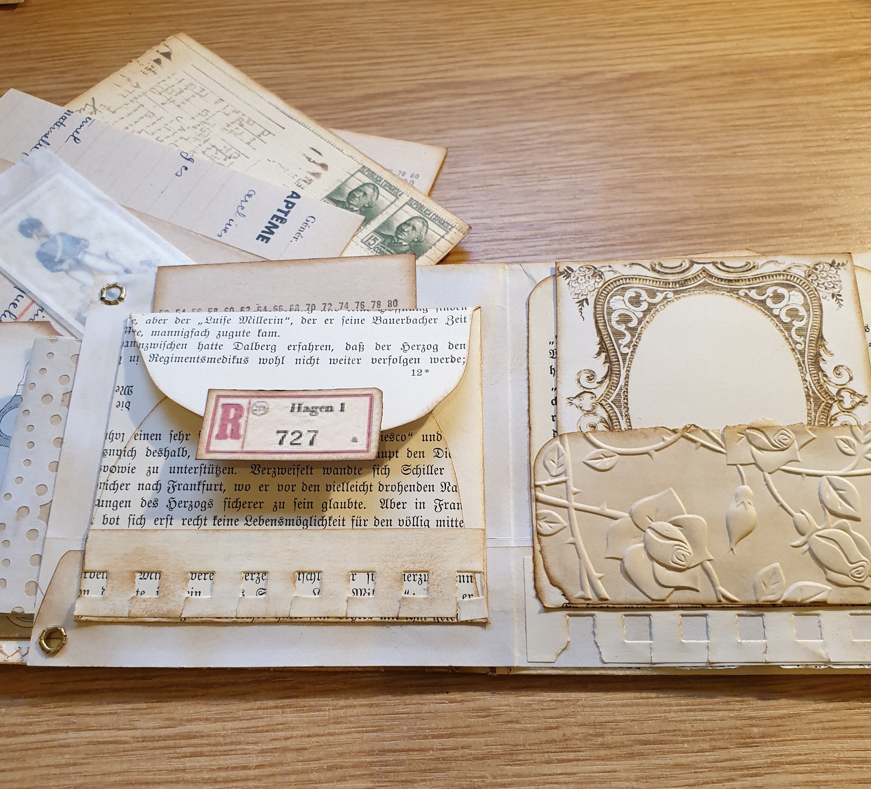 Handmade Vintage Filled Folio / Ephemera Folio / Journal - Etsy