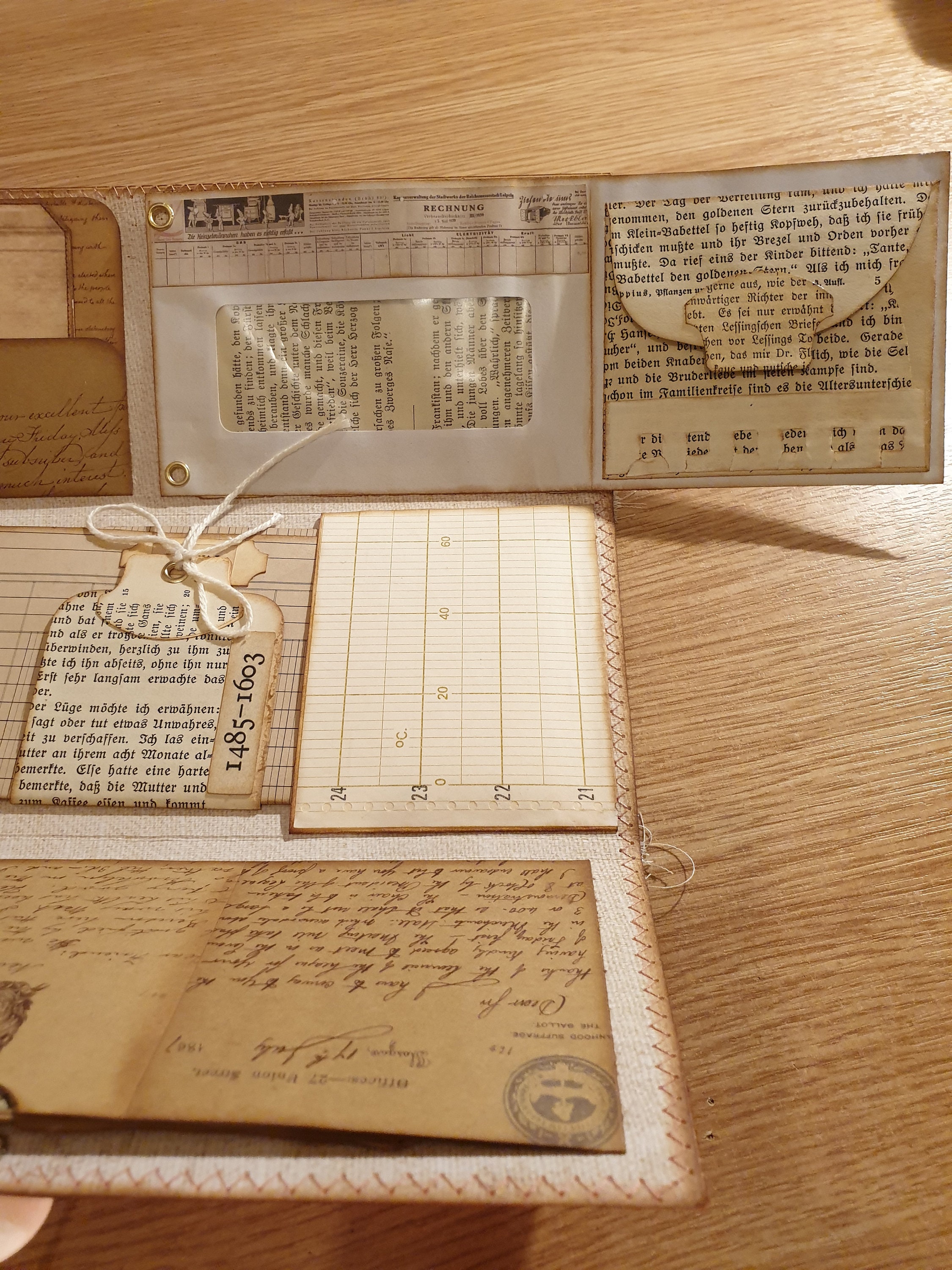 Handmade File Folder Folio / Pocket Folio / Junk Journal Folio - Etsy