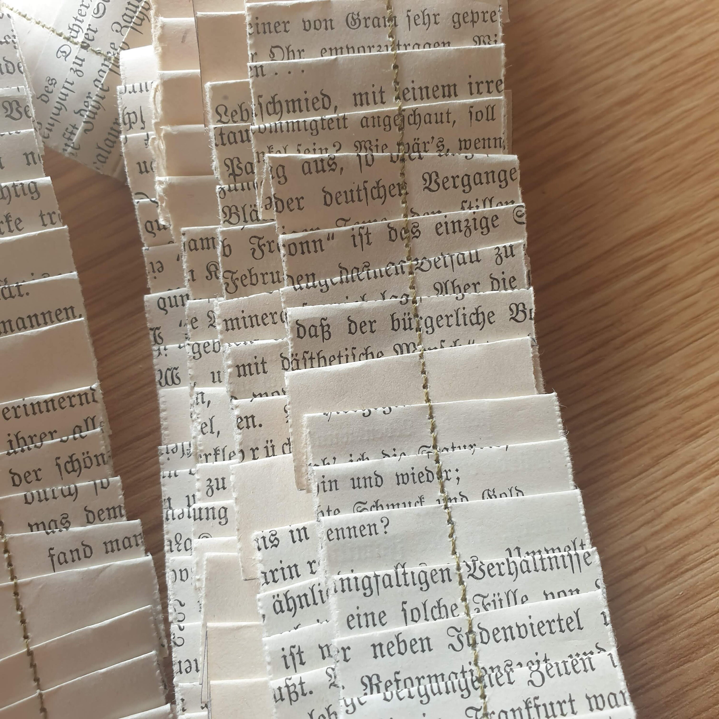 Vintage German Book Page Ruffle: 3-foot Junk Journal Embellishment - Etsy