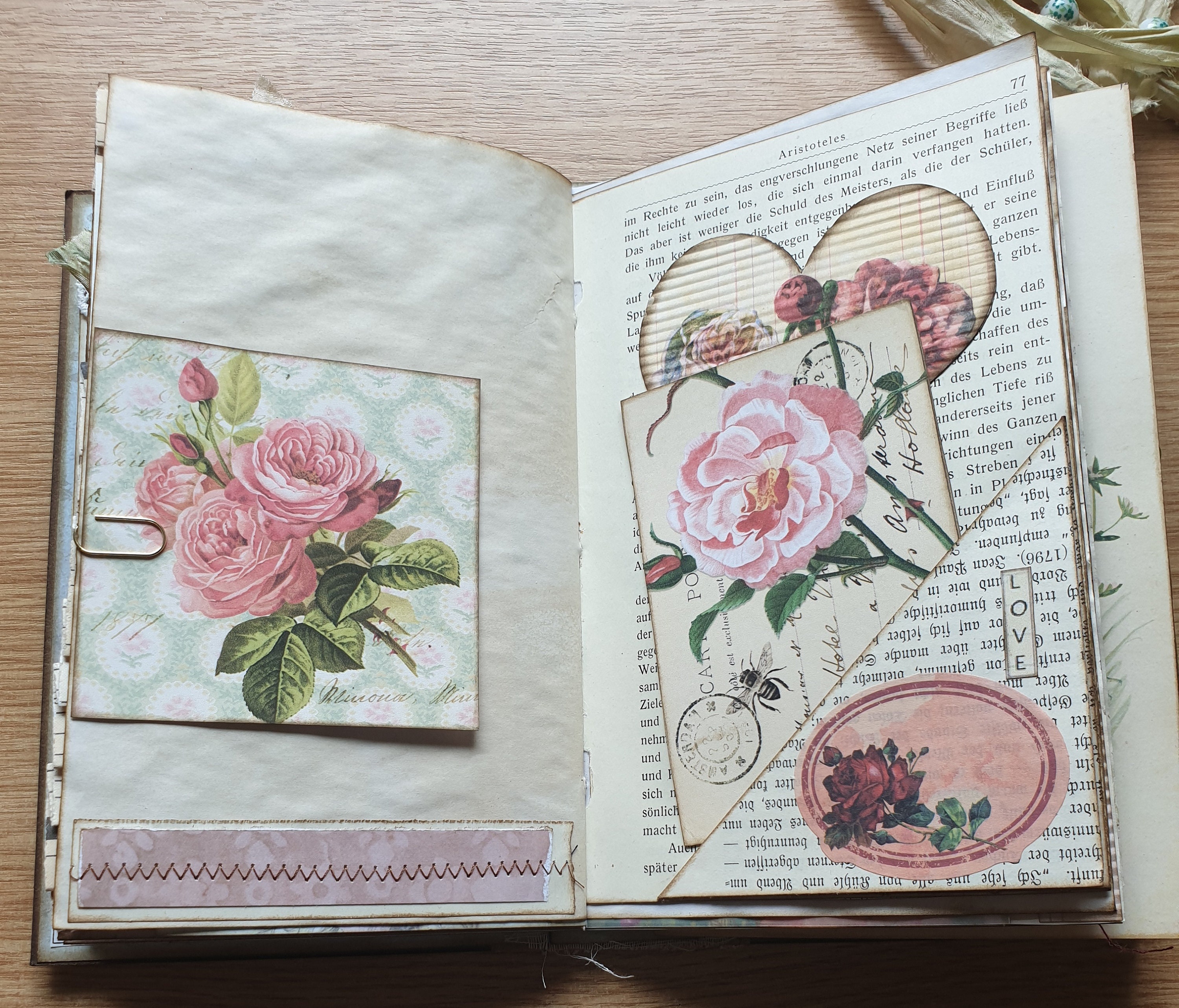 Handmade Floral Junk Journal / Memory Book / Treasure Book - Etsy