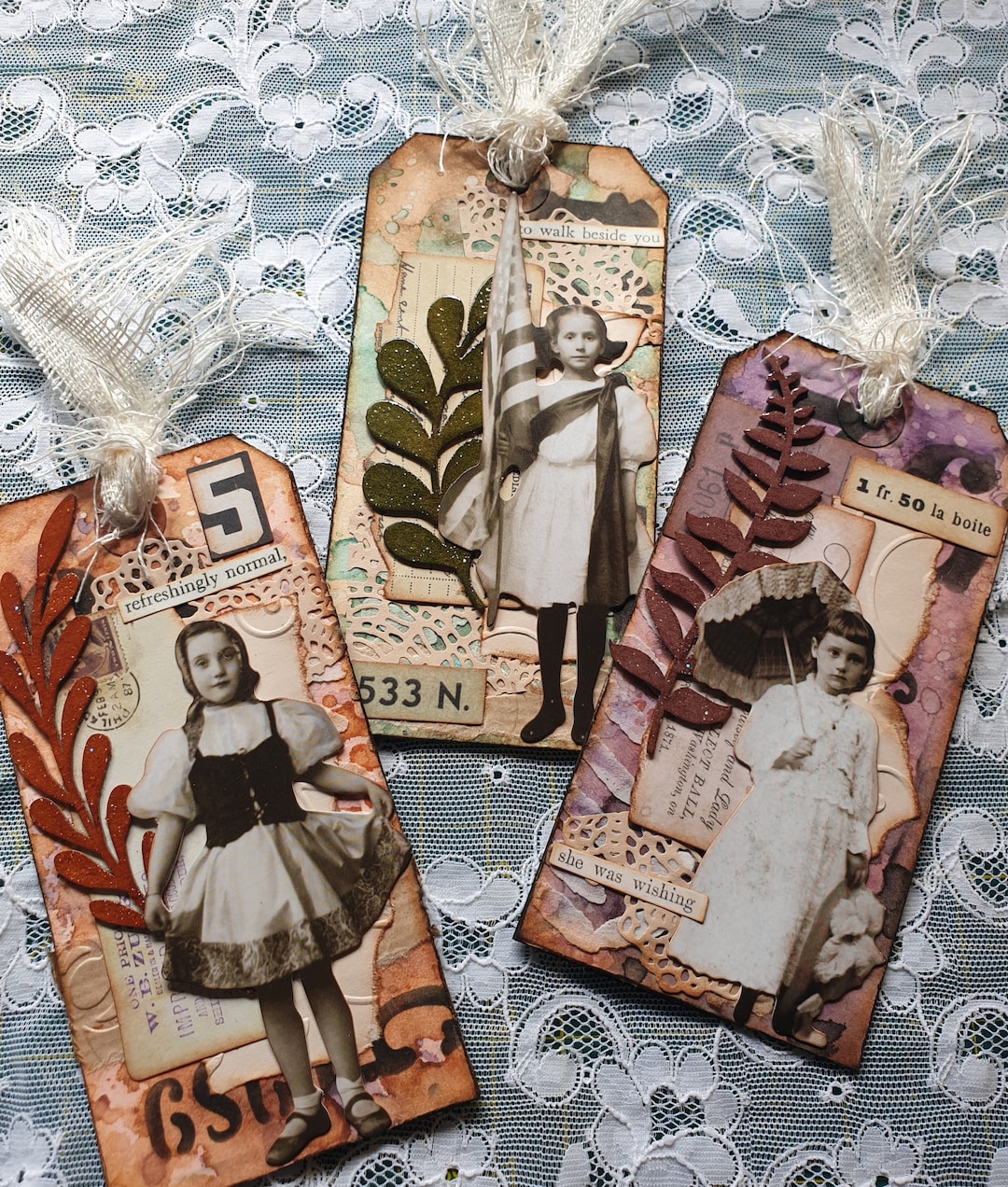 Set of 3 Handmade Tags / Tags / Craft Supplies - Etsy