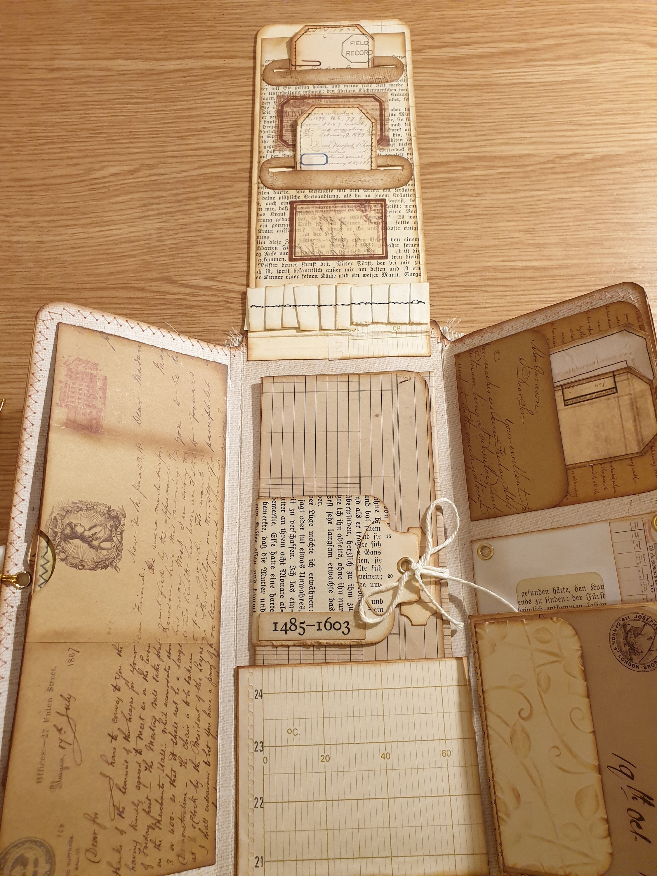 Handmade File Folder Folio / Pocket Folio / Junk Journal Folio - Etsy