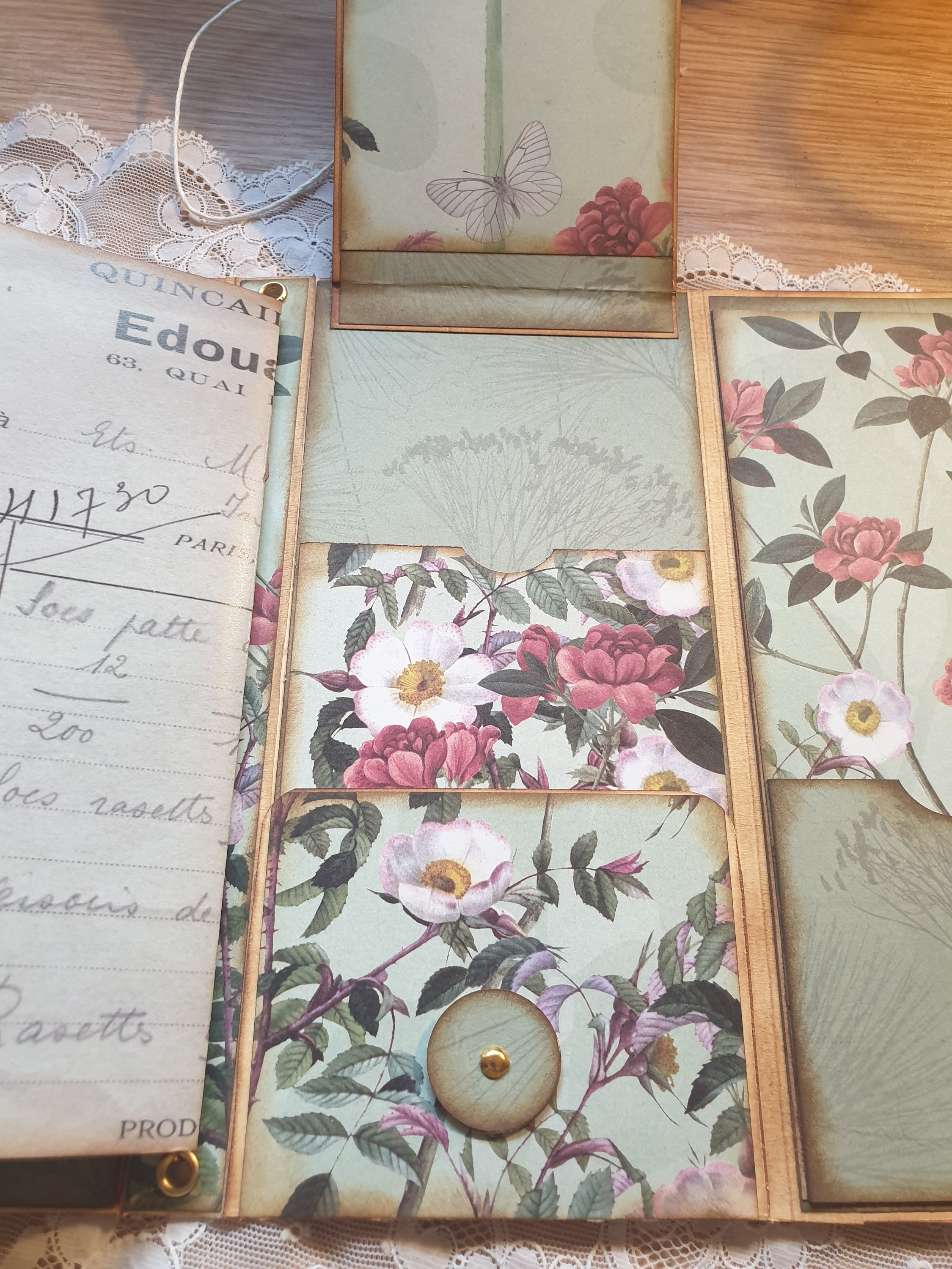 Handmade Folio Journal / File Folder Journal / Ephemera Holder ...