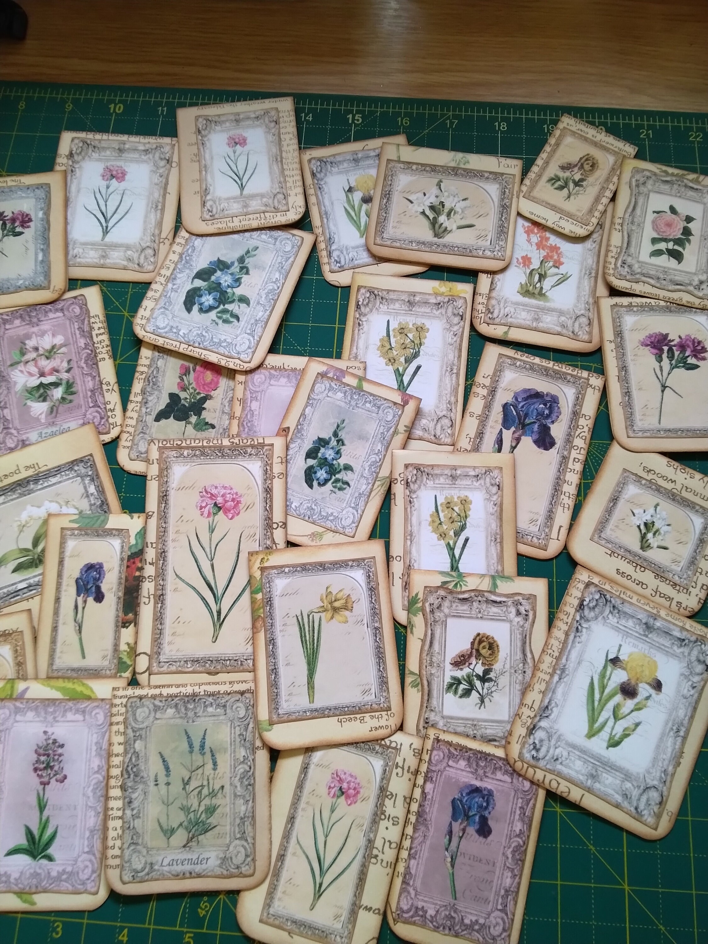 Handmade Hidden Paperclips/ Set of 4/ Edith Holden/ Junk Journal ...