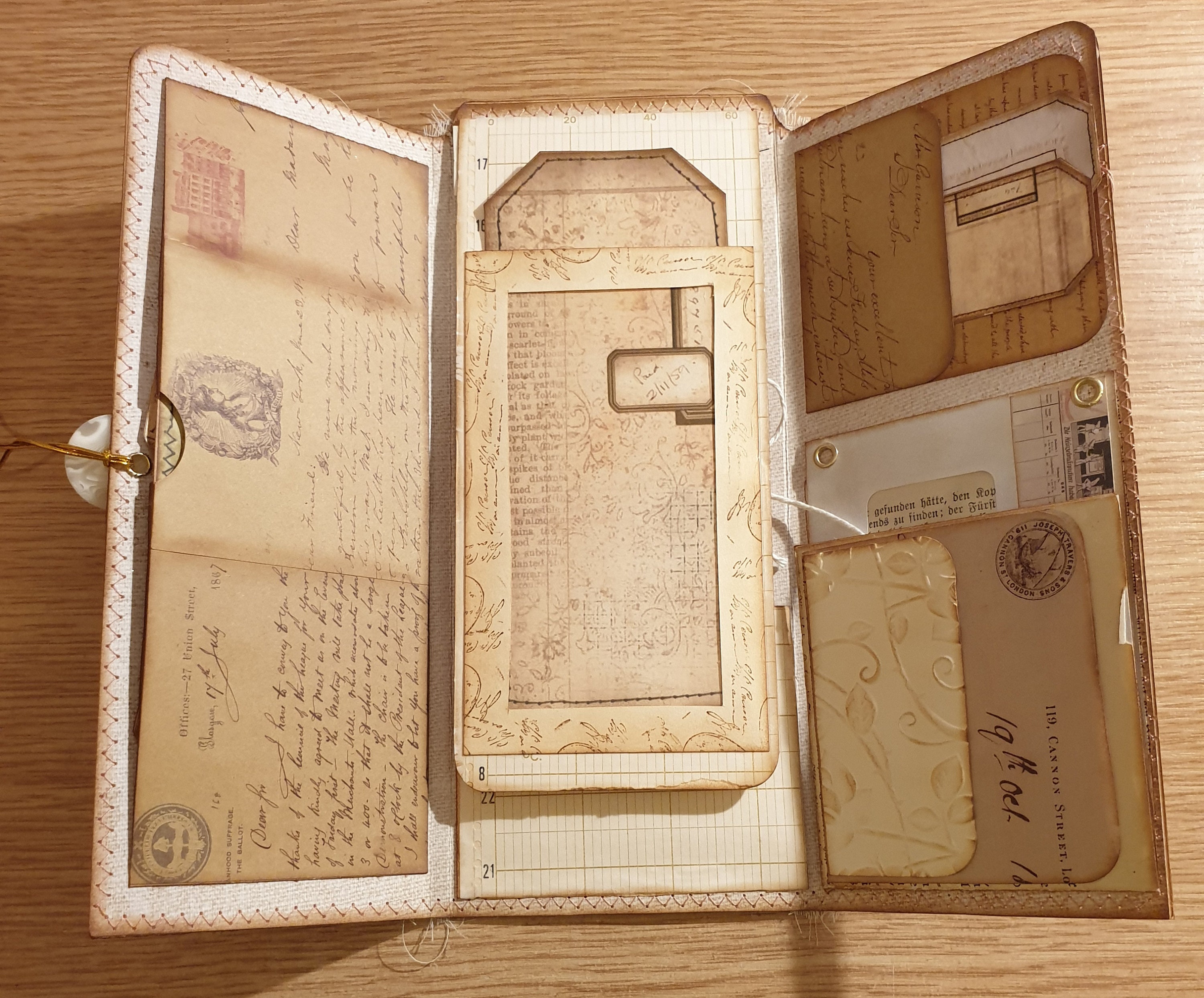 Handmade File Folder Folio / Pocket Folio / Junk Journal Folio - Etsy