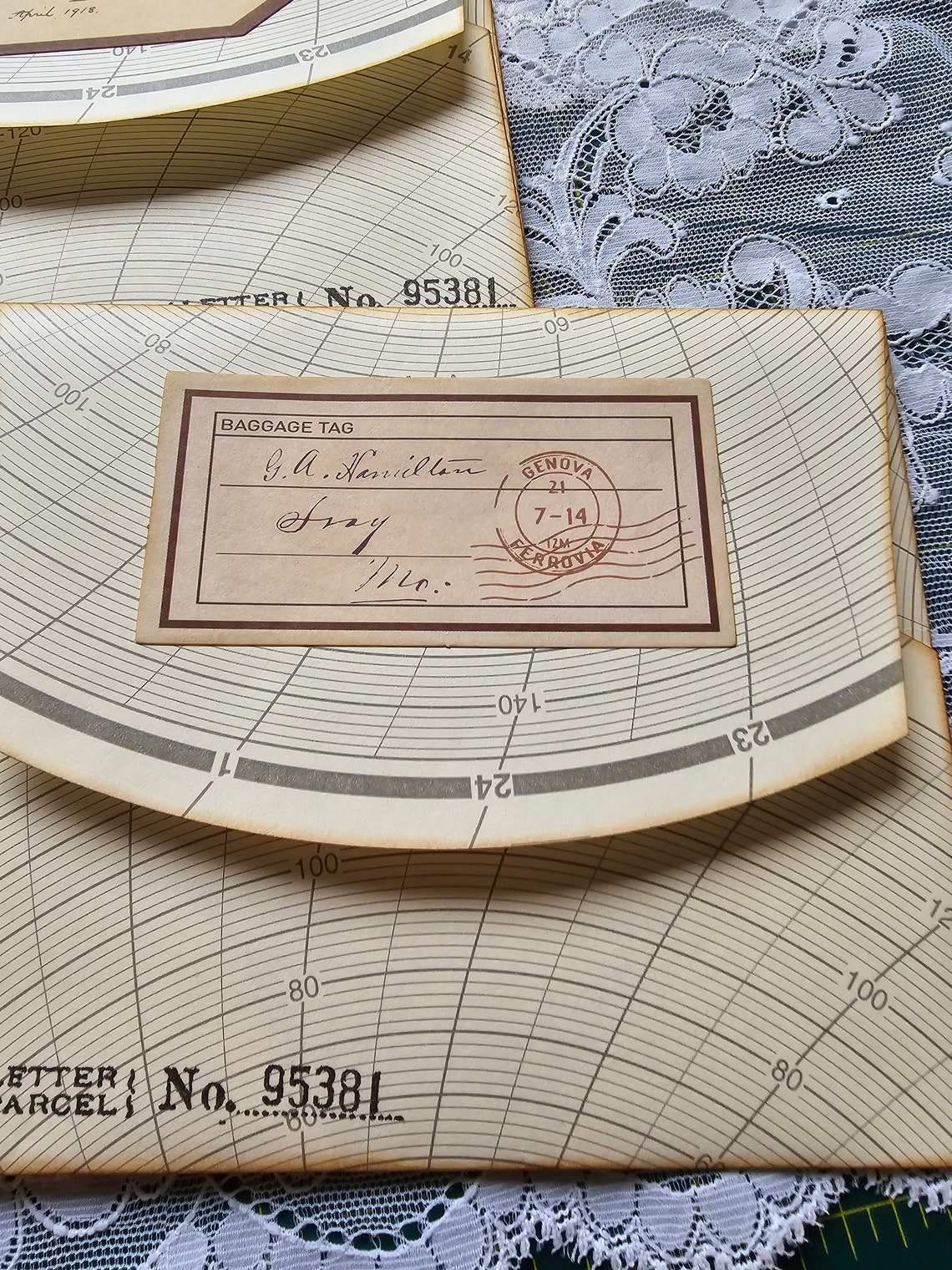 Handmade Chart Paper Envelopes / Vintage Chart Paper Envelopes ...