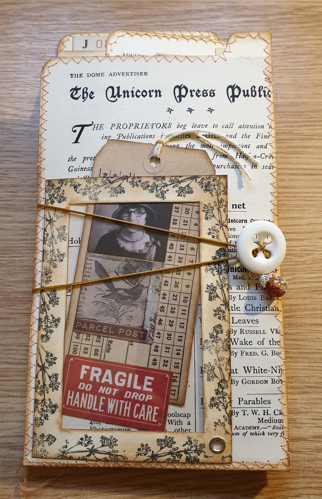 Handmade Vintage Filled Folio / Ephemera Folio / Journal - Etsy