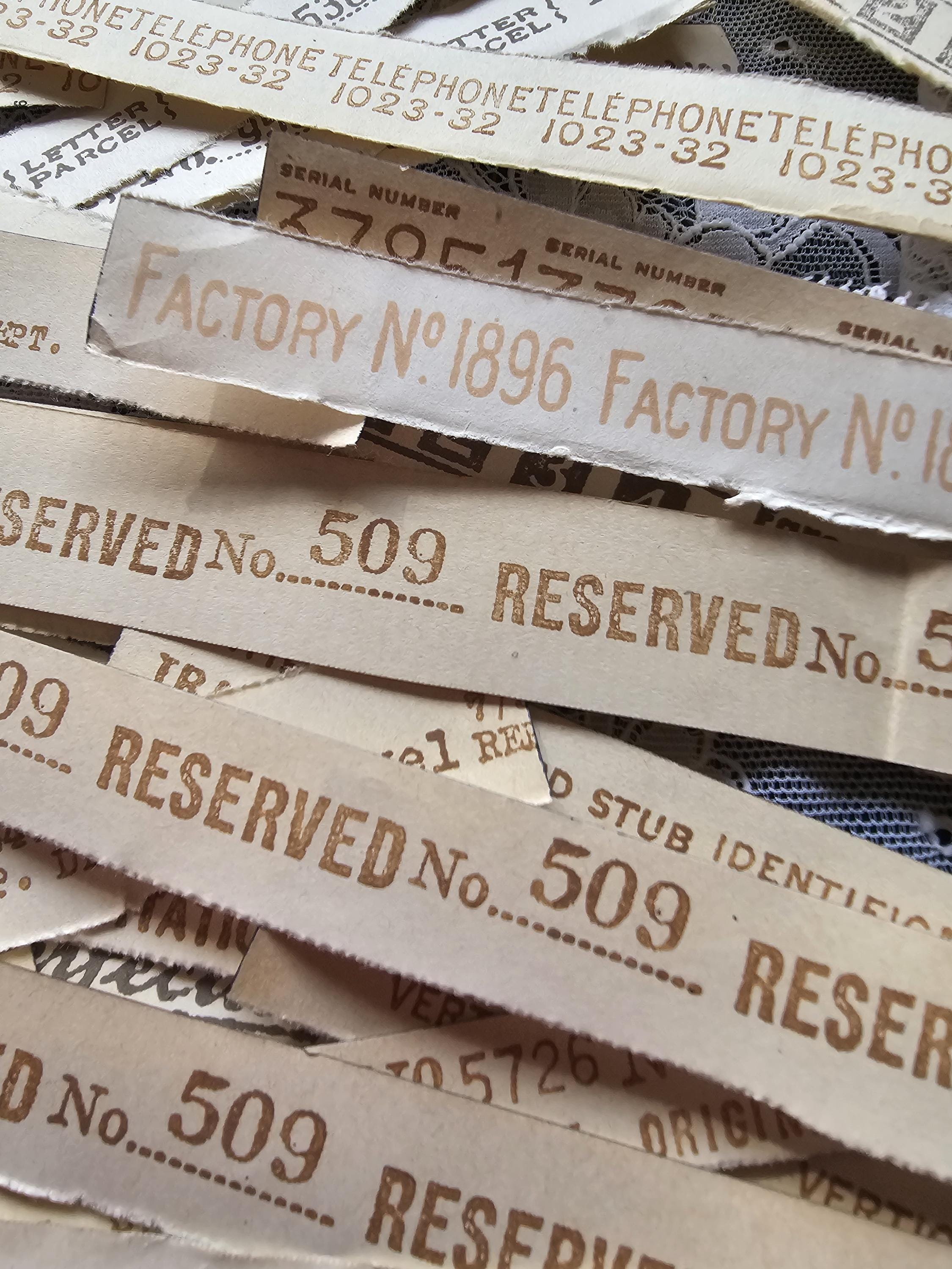 Handmade Vintage Book Page Strips / Stamped Strips / Ephemera / Journal ...