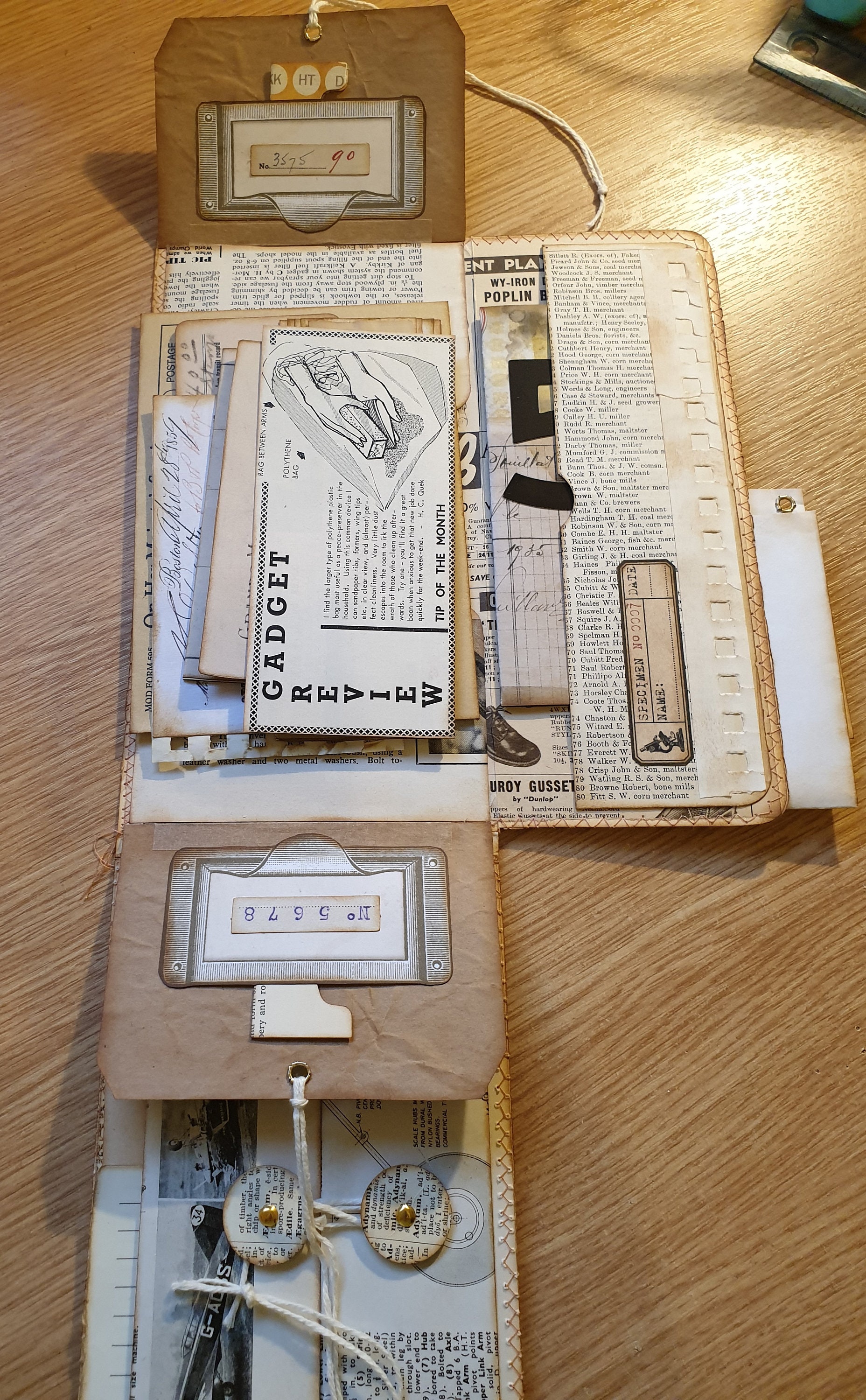 Handmade Vintage Filled Folio / Ephemera Folio / Journal - Etsy