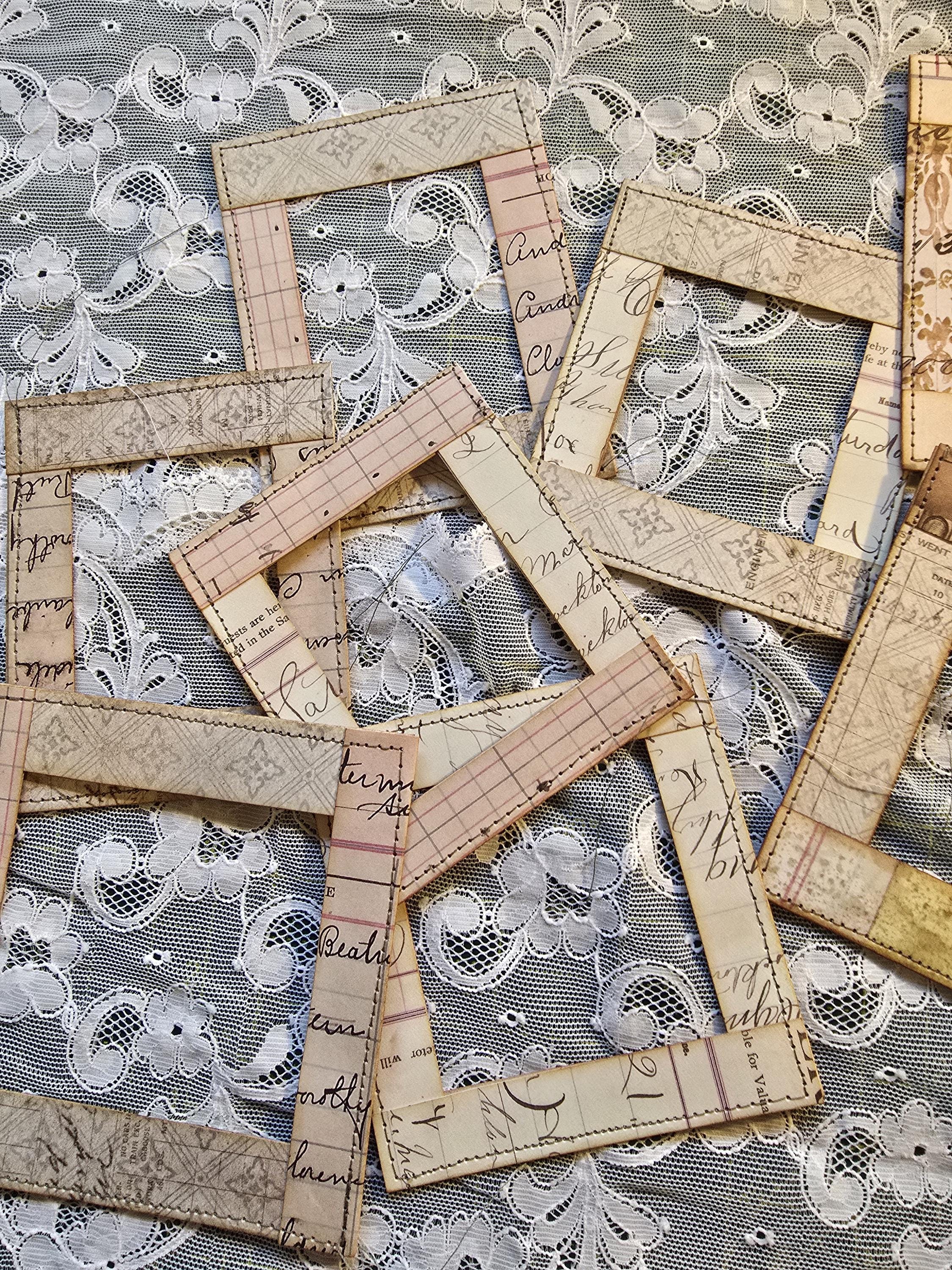 Handmade Set of 3 Tim Holtz Style Frames / Craft Supplies / Journal ...