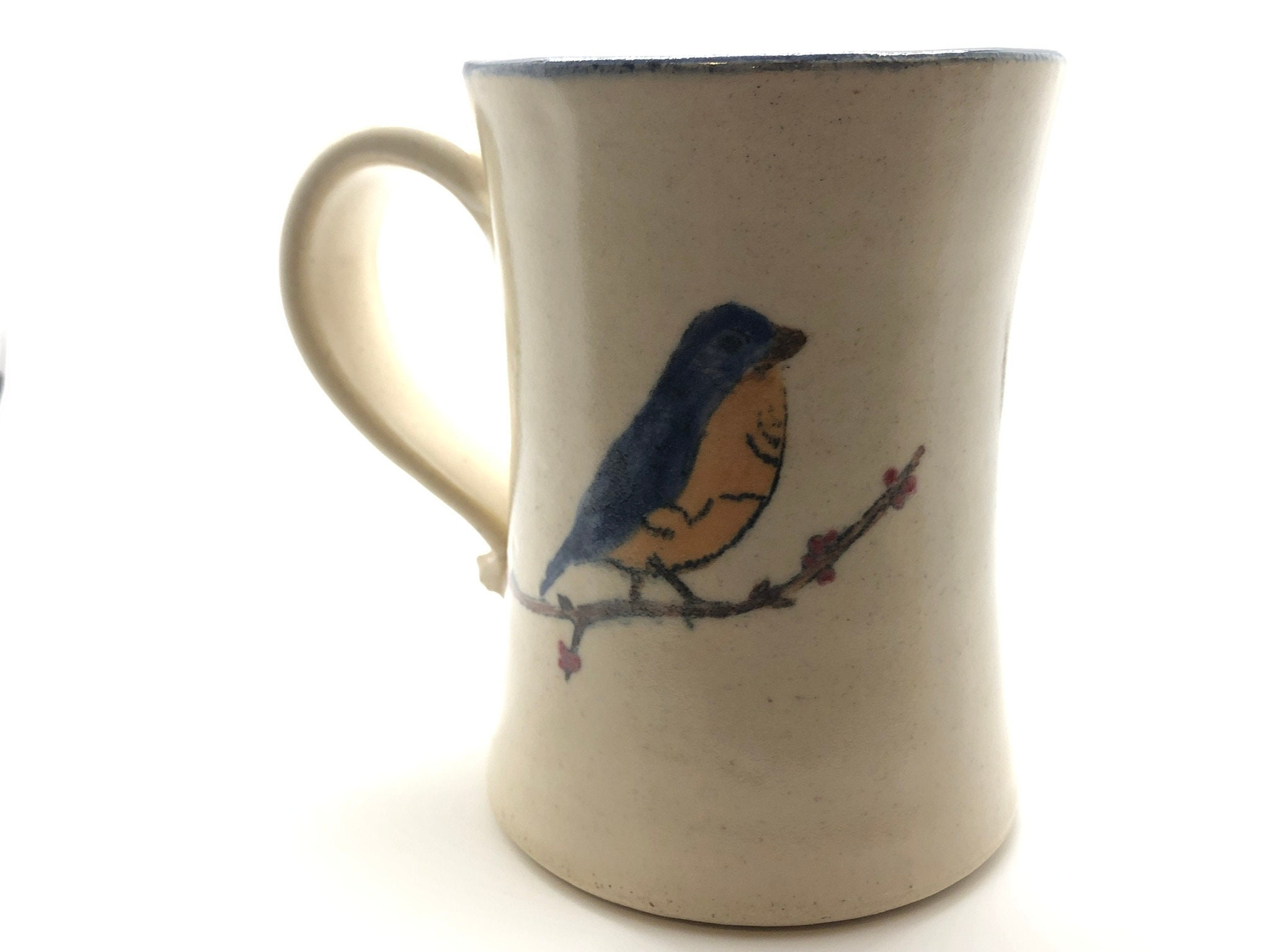 Handmade Bluebird Syrup Pitcher - Etsy