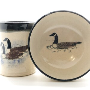 Handmade Loon Pottery Bowl - Etsy