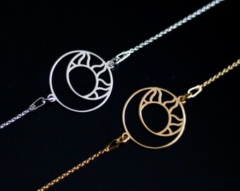 Sun and Moon Bracelet - Etsy