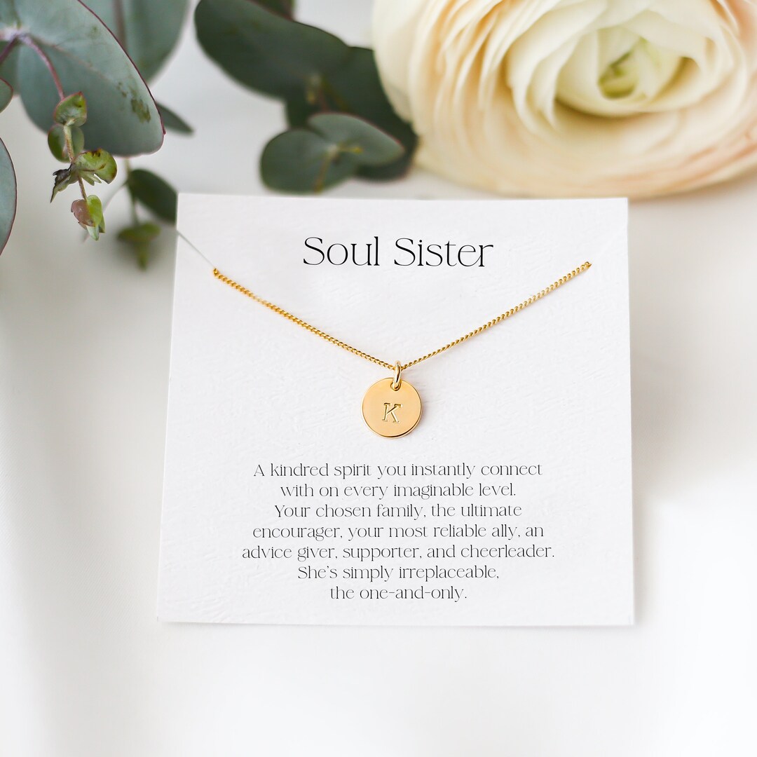 Soul Sister Necklace Soul Sister Gift Best Friend Gift Friend Necklace Soul Sister Jewelry 925 Sterling Silver Personalised Necklace Etsy
