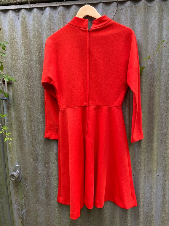 1960s neon orange gogo mini dress - Gem