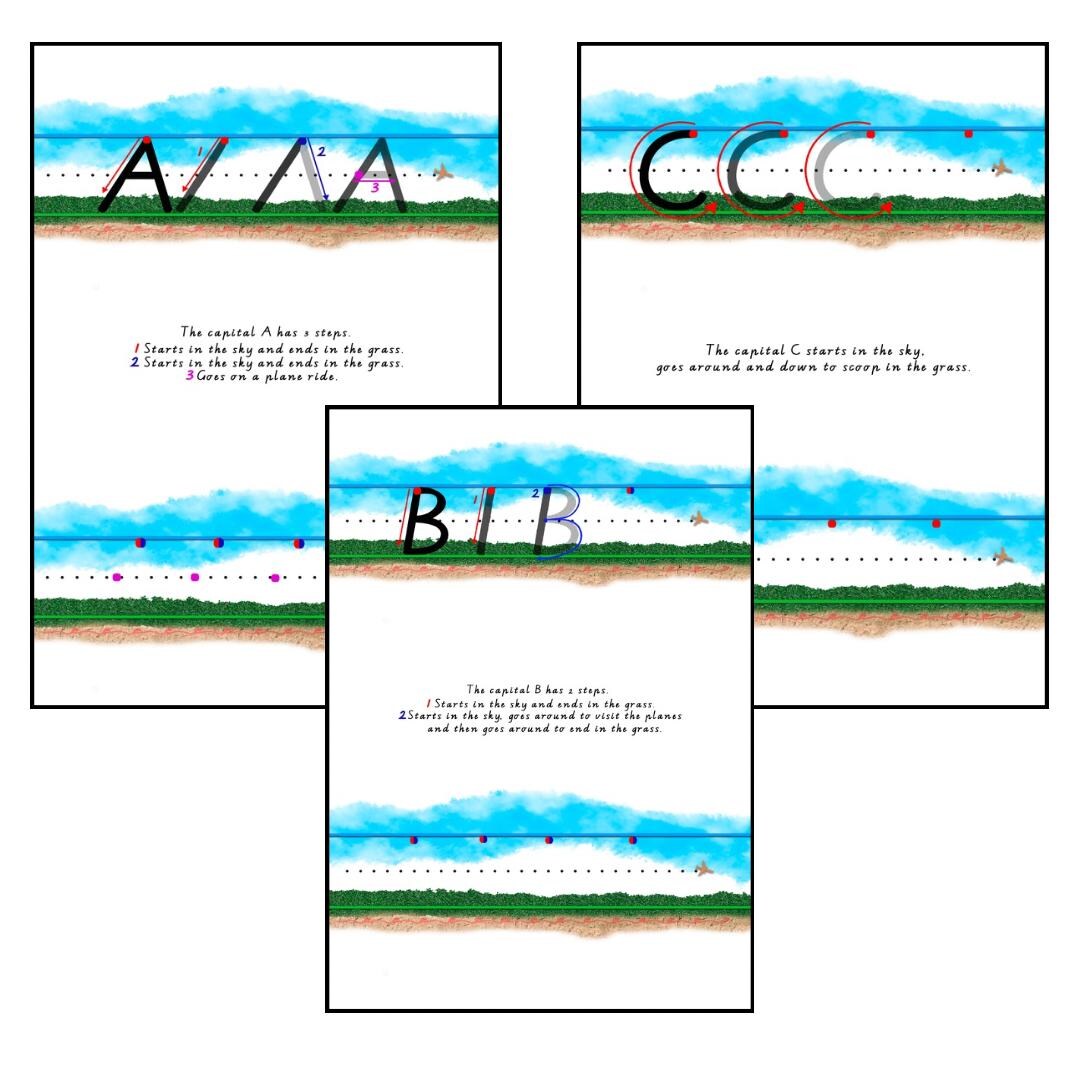 Capital Letters Worksheets, Vic Modern Cursive Font Handwriting Sheets ...