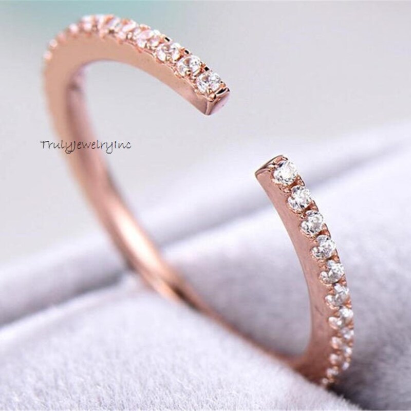 Diamond Open Band - Etsy