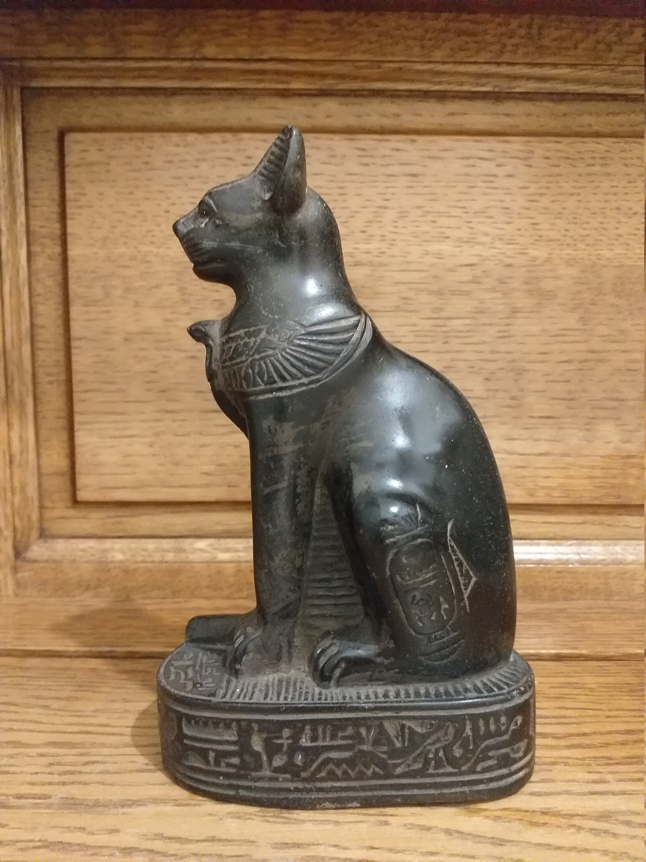 Egyptian Sphinx Cat Statue / Vintage Figurine of an Egyptian - Etsy