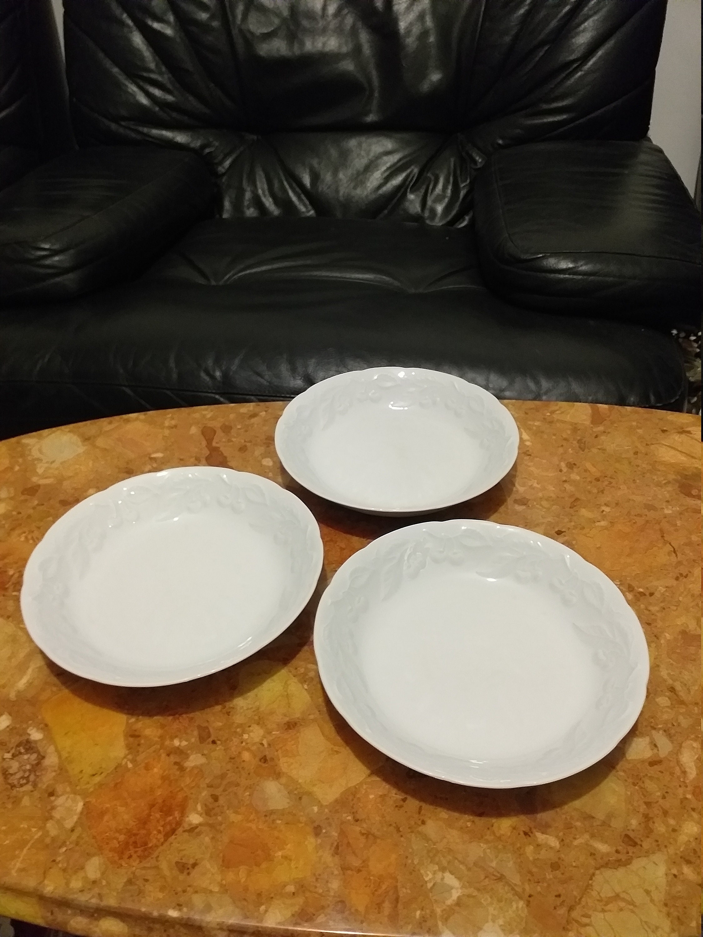 Apilco Deshoulieres Deep Plates / Limoges Porcelain / White - Etsy