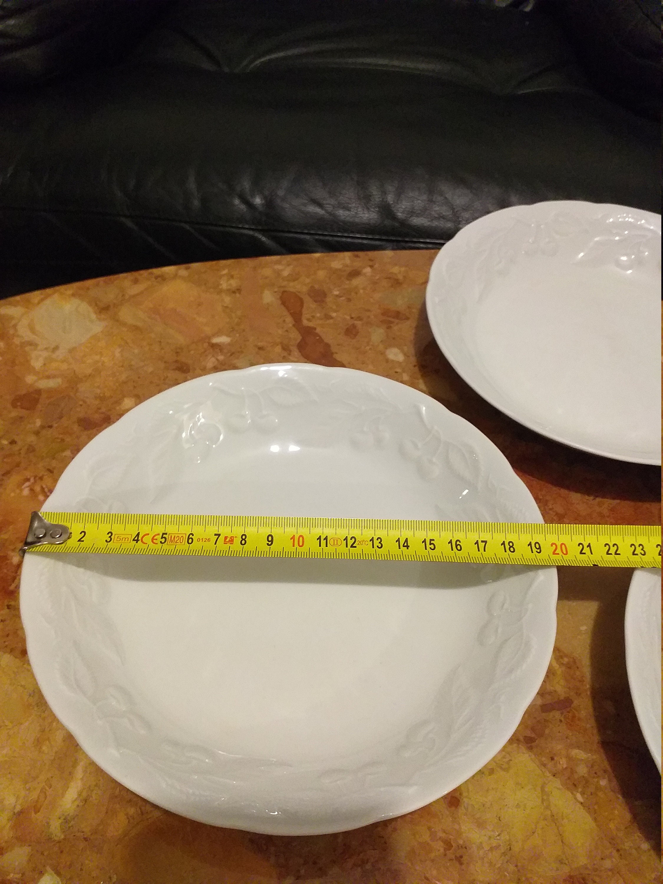 Apilco Deshoulieres Deep Plates / Limoges Porcelain / White - Etsy