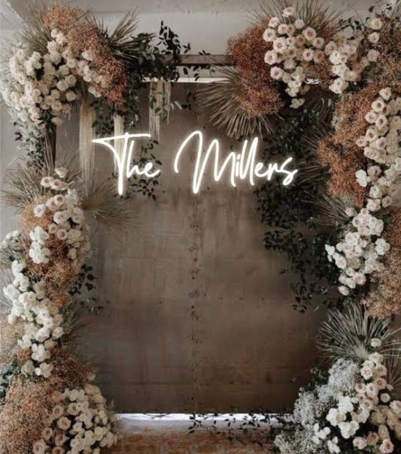 Custom Wedding Neon Sign | Neon LED Light | Home Decorations | Neon ...