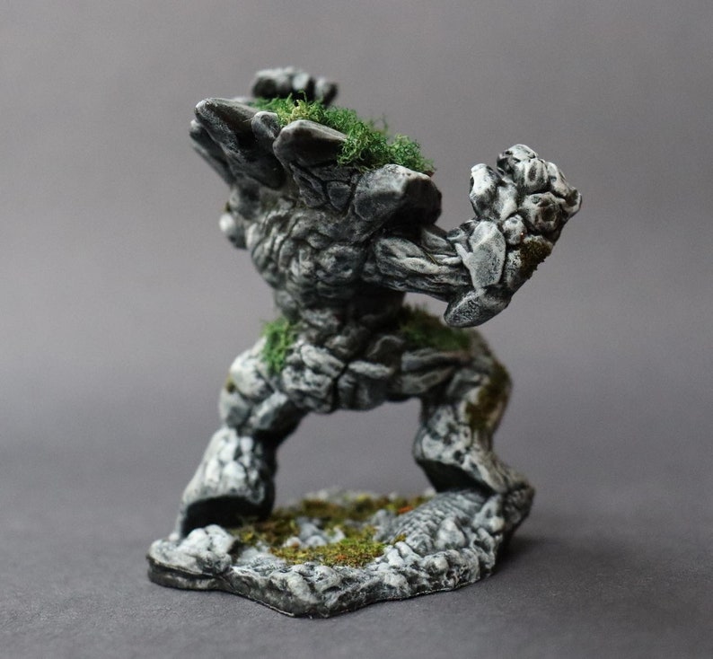 Earth Elemental Tabletop Miniature - Painted - Etsy