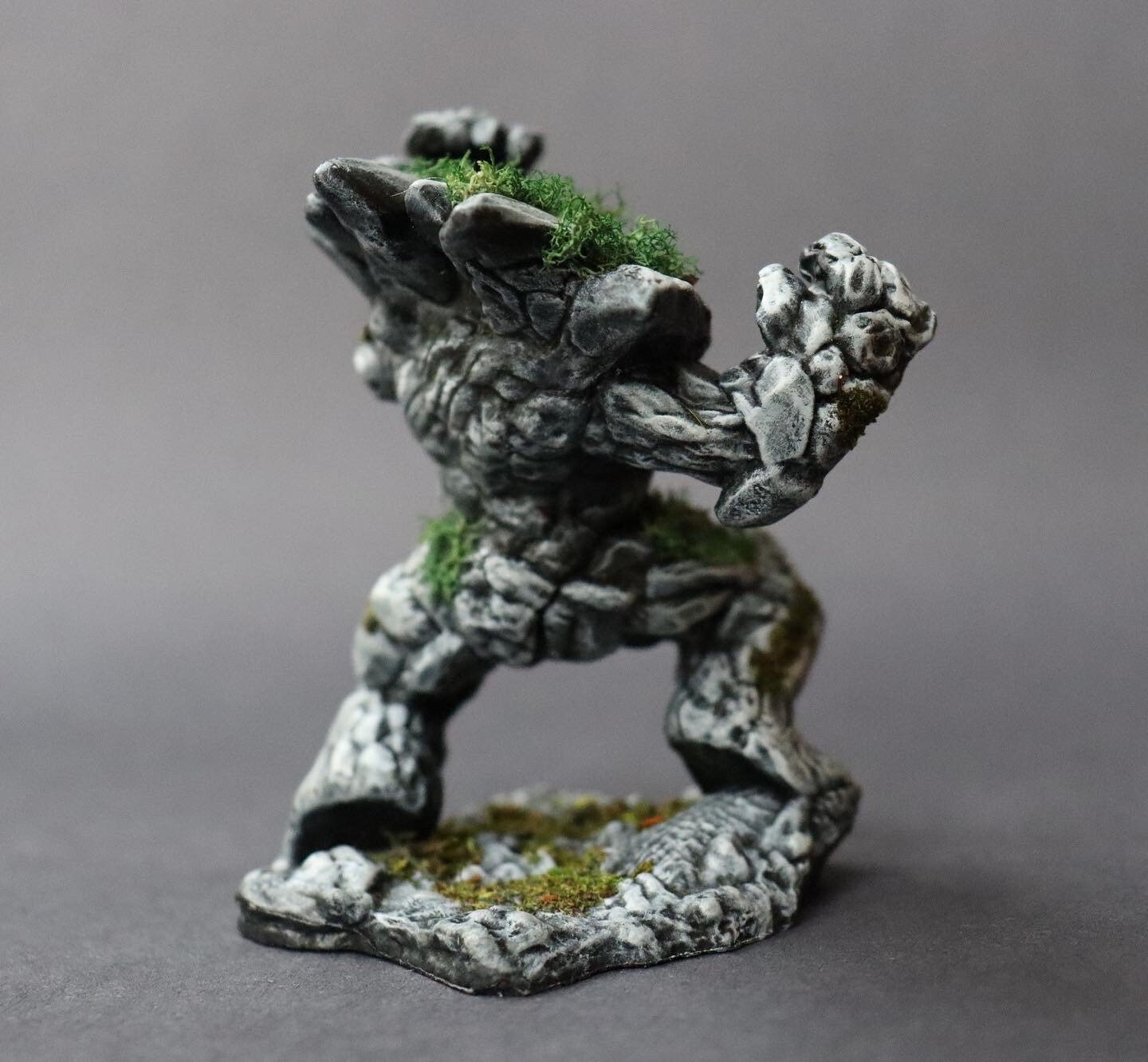 Earth Elemental Tabletop Miniature - Painted - Etsy