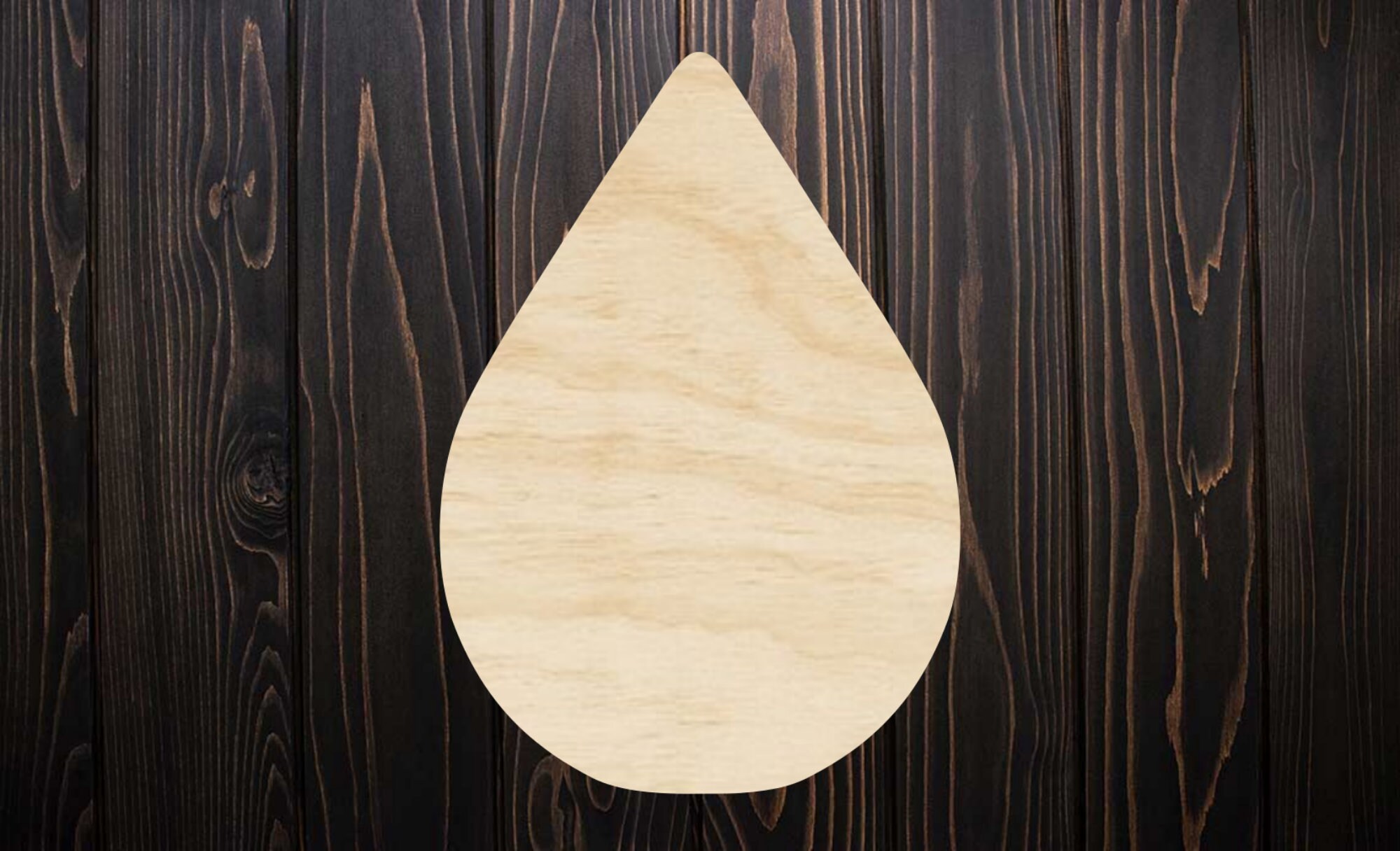 Teardrop Shapelaser Wood Cut-out Unfinished Wood Shape - Etsy