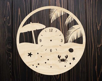 Unfinished Wood Clock Face - Etsy