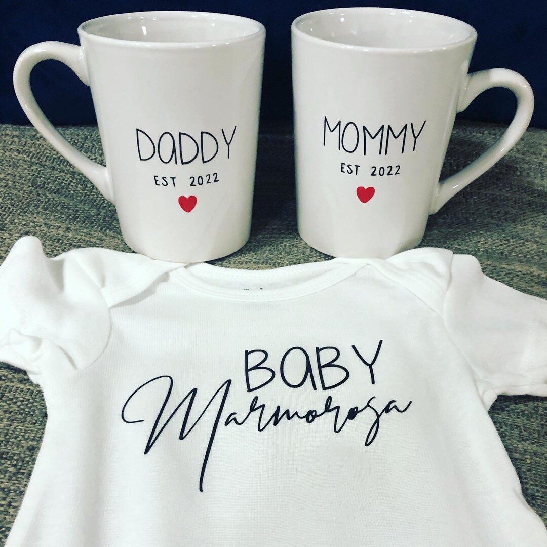 New Baby Mugs & Onesie - Etsy