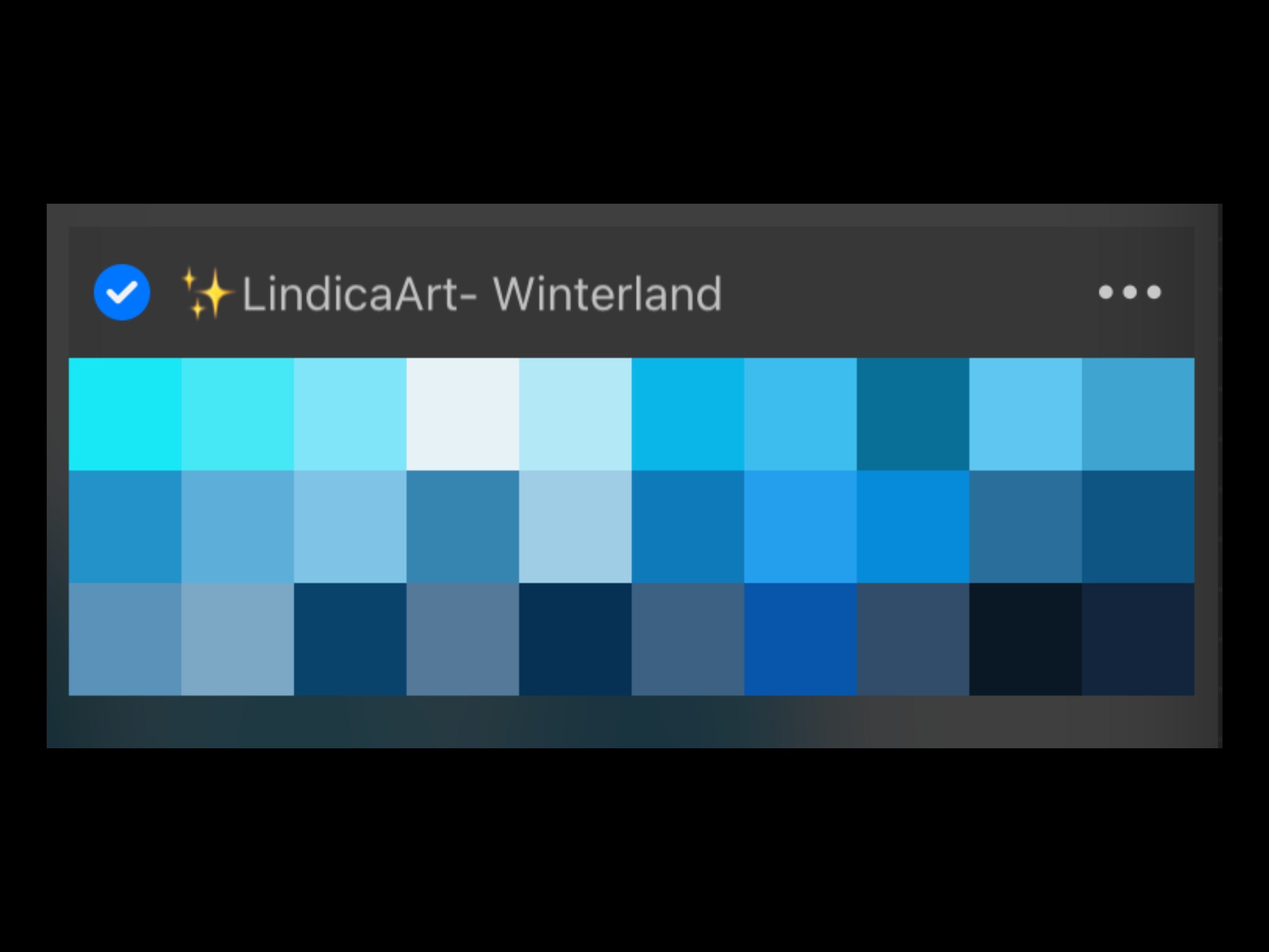 Winterland Procreate Color Palette, Procreate Swatches, Ice Blue Color ...