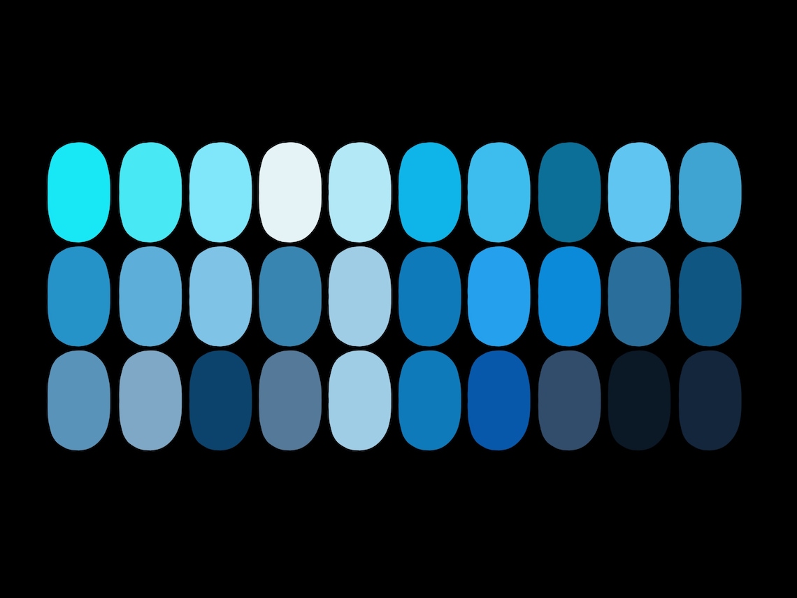 Winterland Procreate Color Palette, Procreate Swatches, Ice Blue Color ...