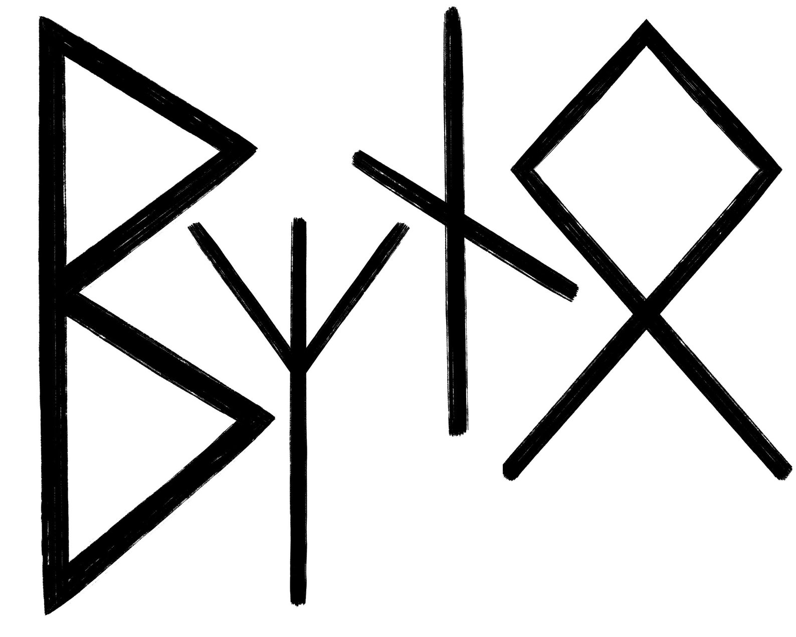 Procreate Viking Bind Rune Stamps, Elder Futhark Runes Set Stamp ...
