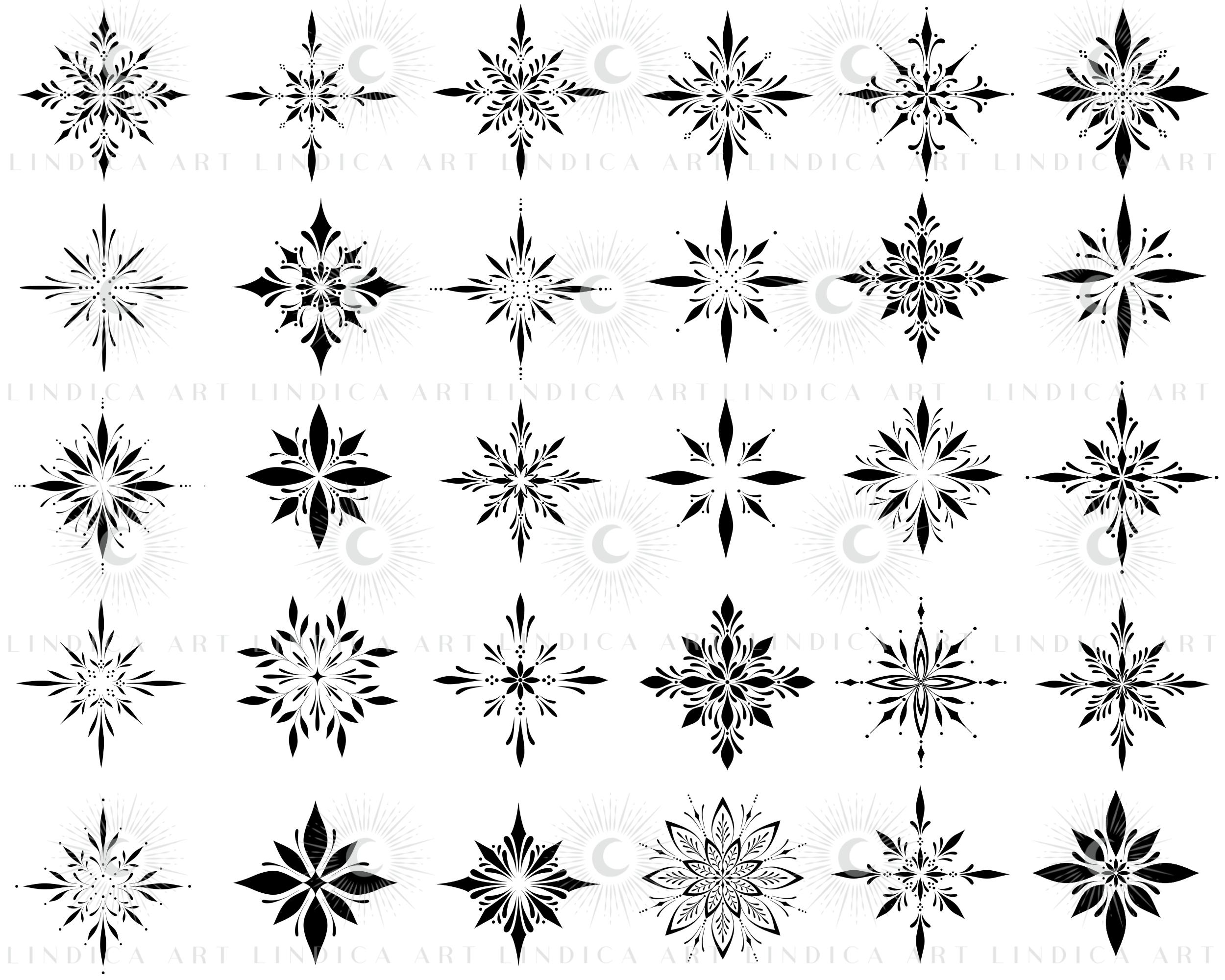 Ornamental SVG/PNG Clipart Bundle, Sublimation Design, Cricut Cut File ...