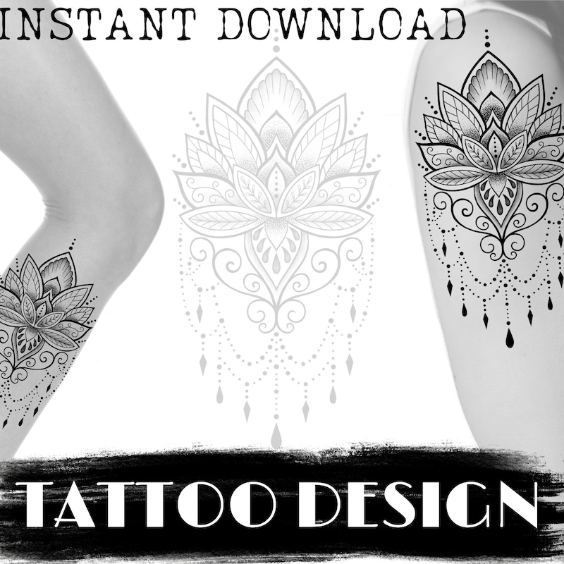 Leg Tattoo Stencils - Etsy