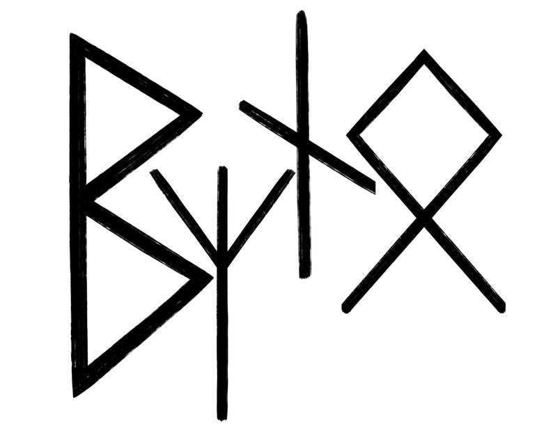 Clip Art Viking Runes Elder Futhark Alphabet & Bind Runes PNG Digital ...