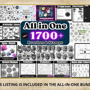 Procreate Tiger Stamps, Realistic Roaring Tigers, Realism Tiger Tattoo ...