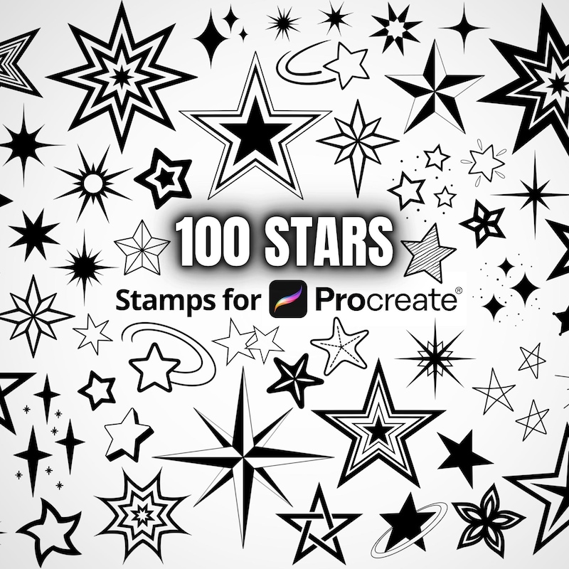 Christmas Stars Free Art - Etsy UK