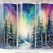 Northern Lights Digital Paper Bundle, Aurora Borealis Christmas Winter ...
