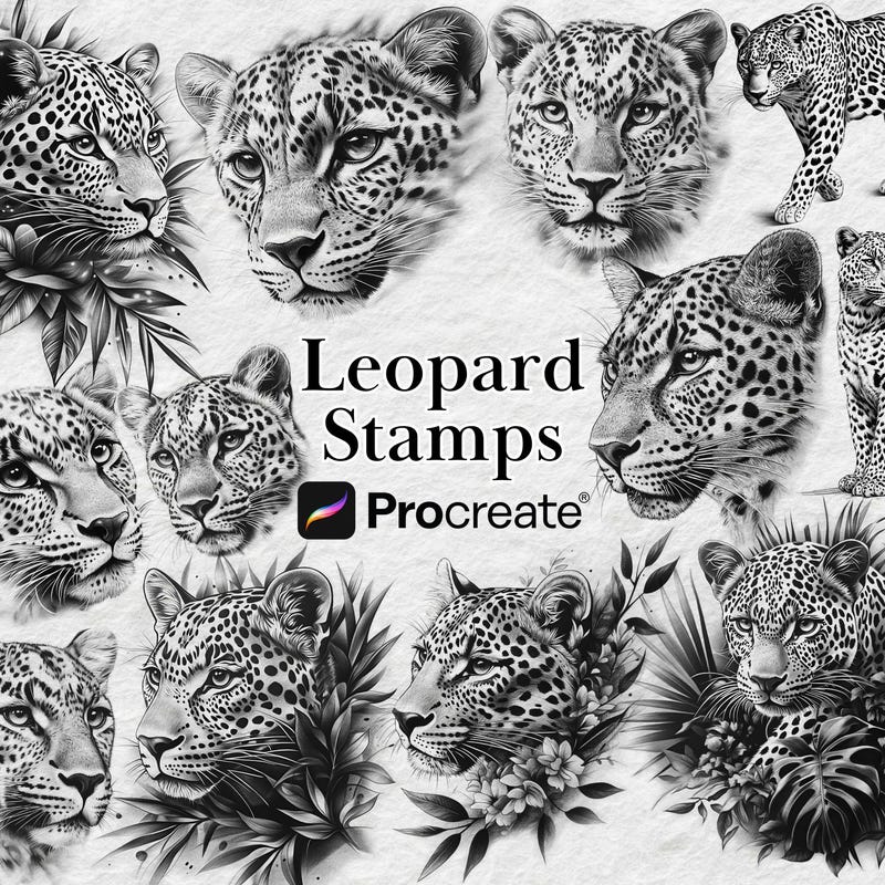 Leopard Tattoo - Etsy UK