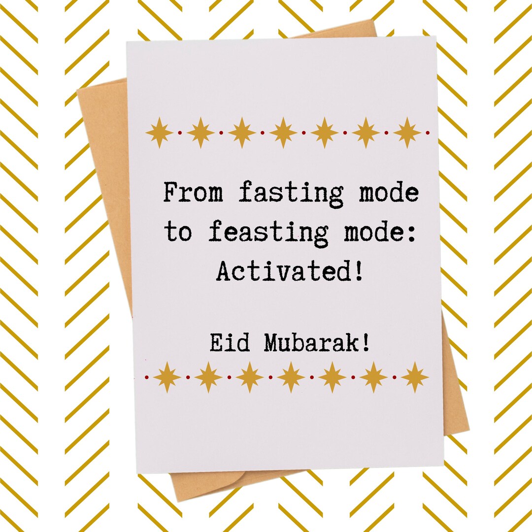 Funny Eid Mubarak Card| Hilarious Islamic Greeting Card for Eid ...