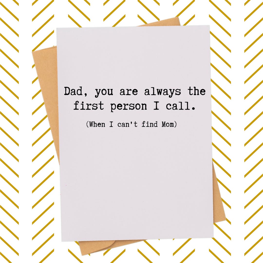 Hilarious Card for Dad| Father's Day Card Gift| Snarky Gift for Dad ...