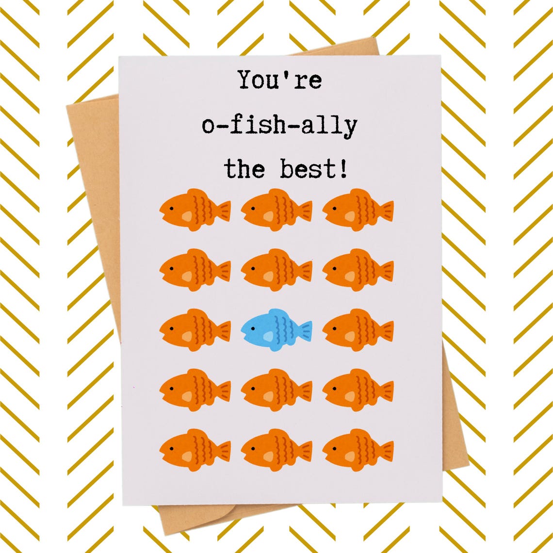 Cute Fish Pun Mother's Day Card| Funny Fish Pun Father's Day Card ...