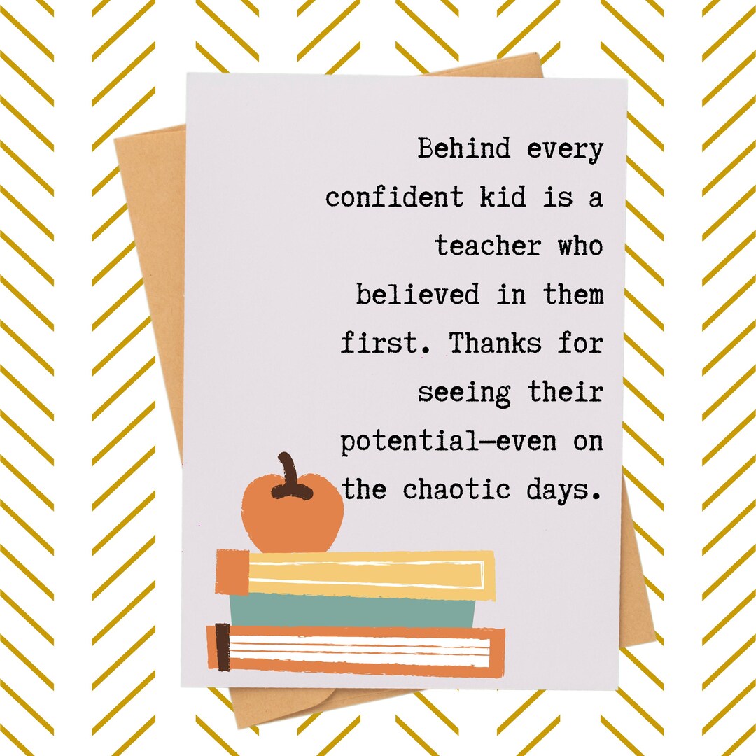 Special Education Teacher Appreciation Card| Thank You Card for Teacher ...