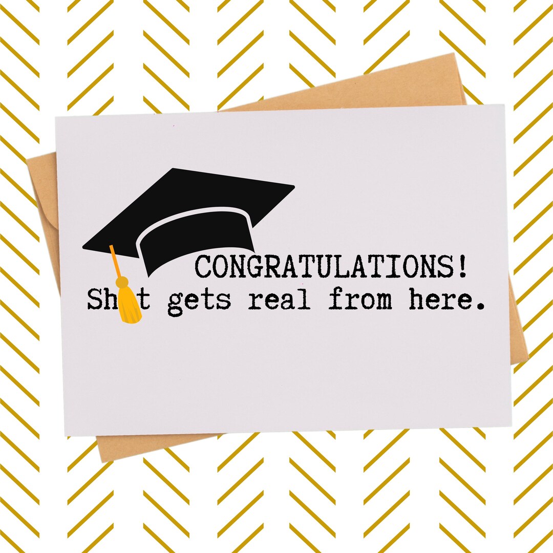 Snarky Graduation Card| Class of 2025|college Grad Card| High School ...